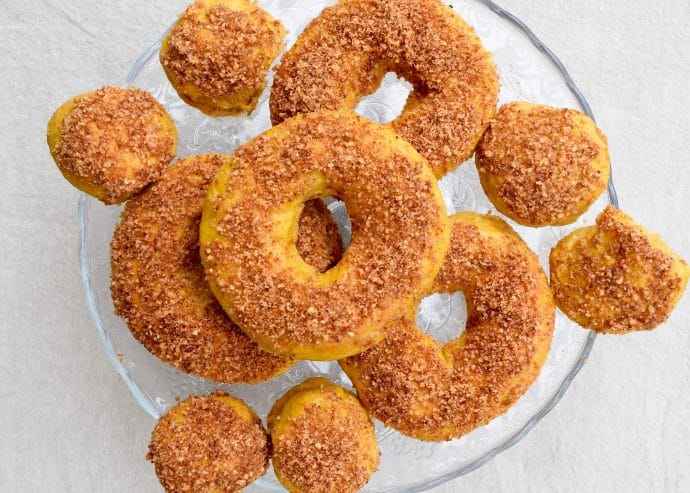Walnut Crusted Butternut Squash Donuts | Earth Powered Family