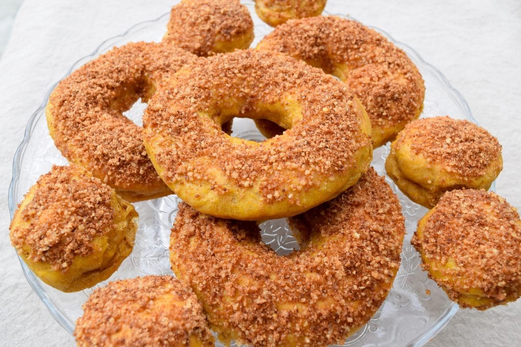 Walnut Crusted Butternut Squash Donuts | Earth Powered Family