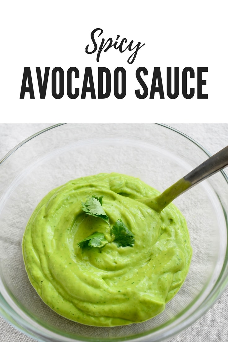 Spicy Avocado Sauce | Earth Powered Family