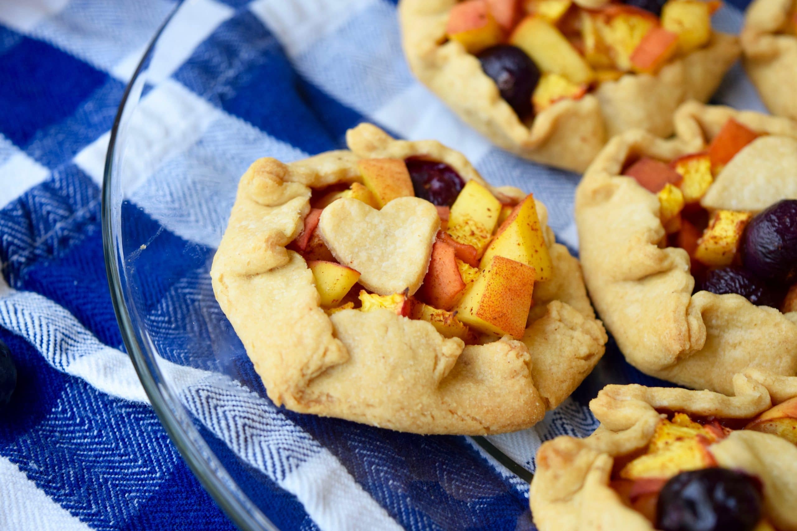 Mini Blueberry Peach Galettes | Earth Powered Family